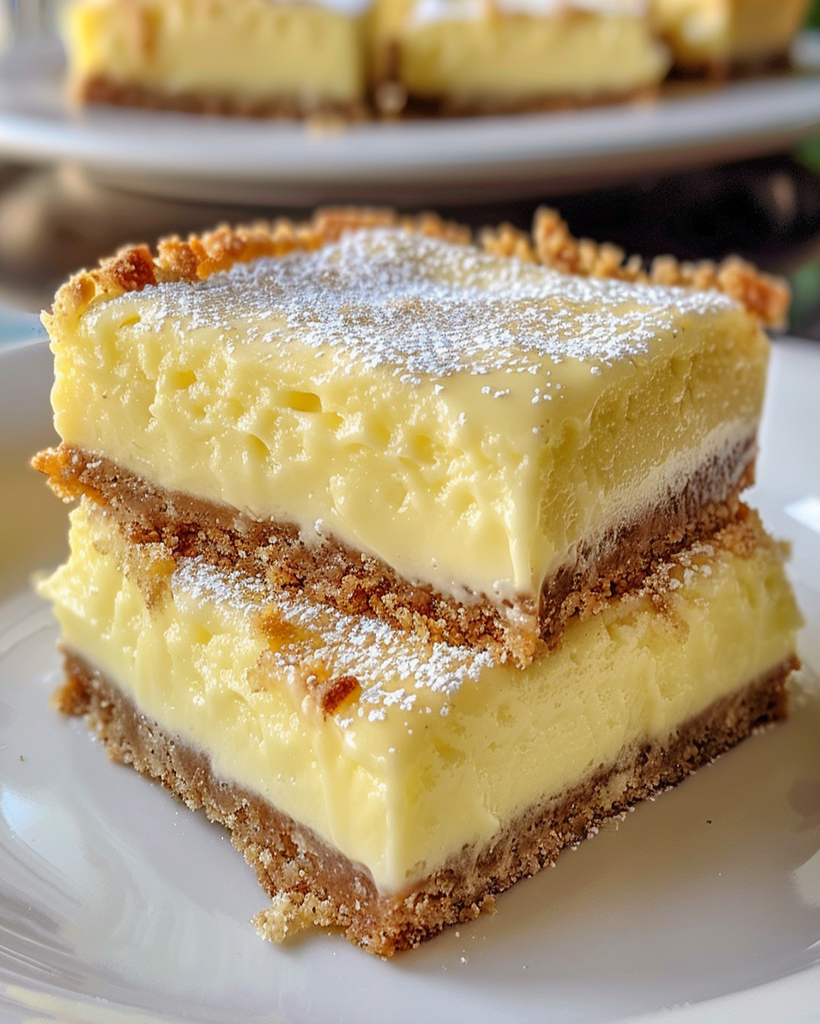 Luxurious Vanilla Custard Cream Squares – Silky, Elegant & Easy
