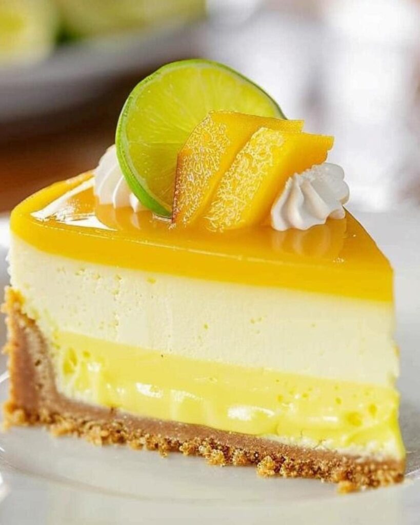 Mango Key Lime Cheesecake – Tropical, Creamy & Refreshing De